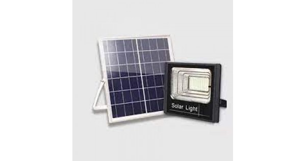 Ηλιακός Solar Προβολέας Αδιάβροχος 40W με Φωτοβολταϊκό Πάνελ