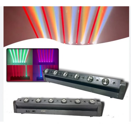 NEW 6+6 Eyes RGB LED Moving Head Red Laser Bar