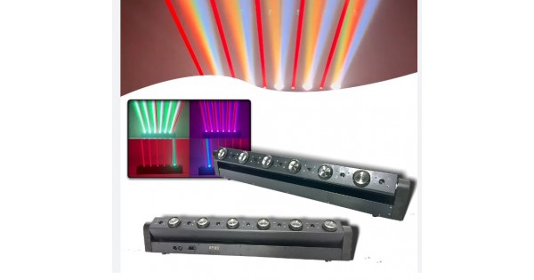 NEW 6+6 Eyes RGB LED Moving Head Red Laser Bar